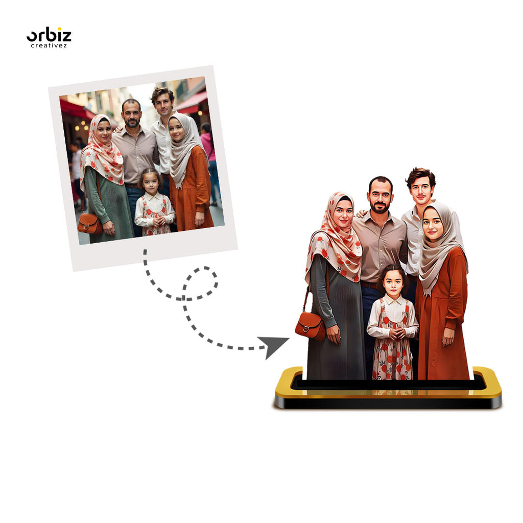 Personalized Mini Me : Family Caricature – Orbiz Creativez