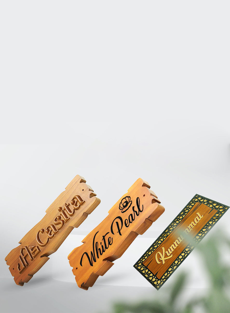Customized House Name Boards | Plates Manufacturers in Kerala – Orbiz ...