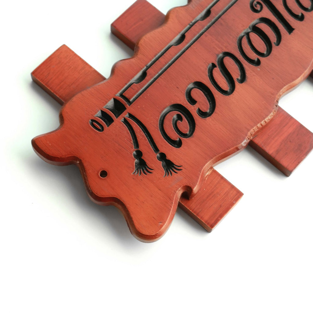 Wooden House Name Board – Orbiz Creativez
