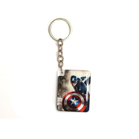 Captain America Photo Printed Keychain – Orbiz Creativez