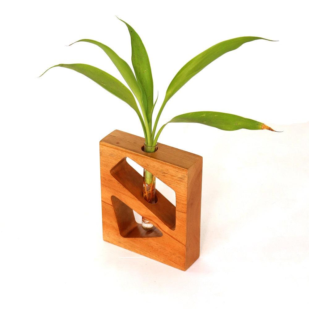 Square Shaped Wooden Test Tube Planter – Orbiz Creativez