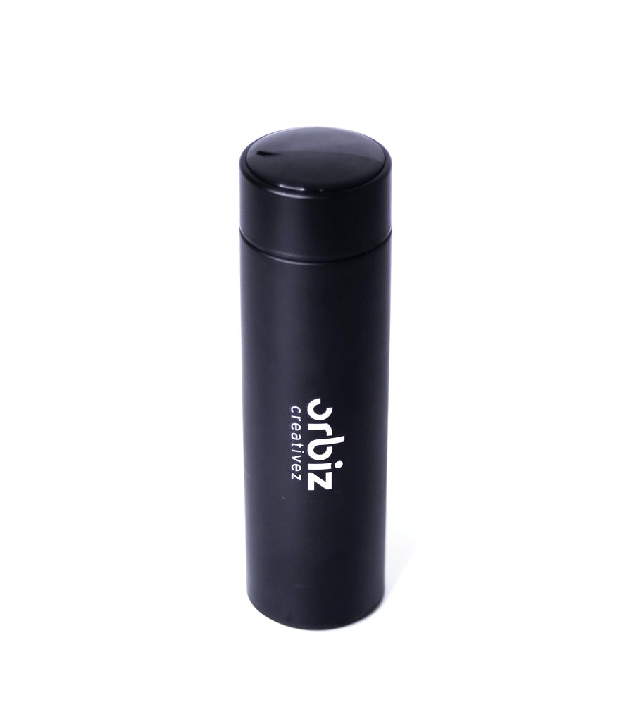 Customized Black Digital Water Bottle – Orbiz Creativez