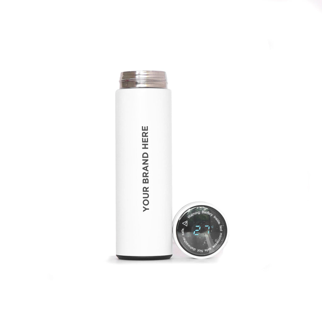 Customized White Digital Water Bottle – Orbiz Creativez