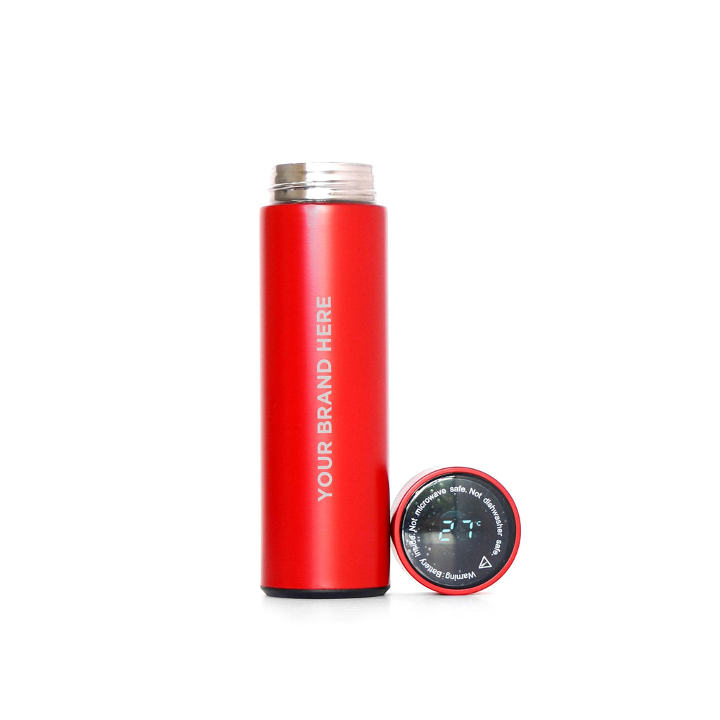 Customized Red Digital Water Bottle – Orbiz Creativez