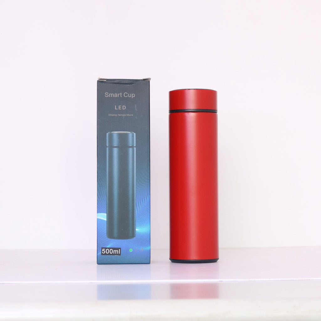 Customized Red Digital Water Bottle – Orbiz Creativez