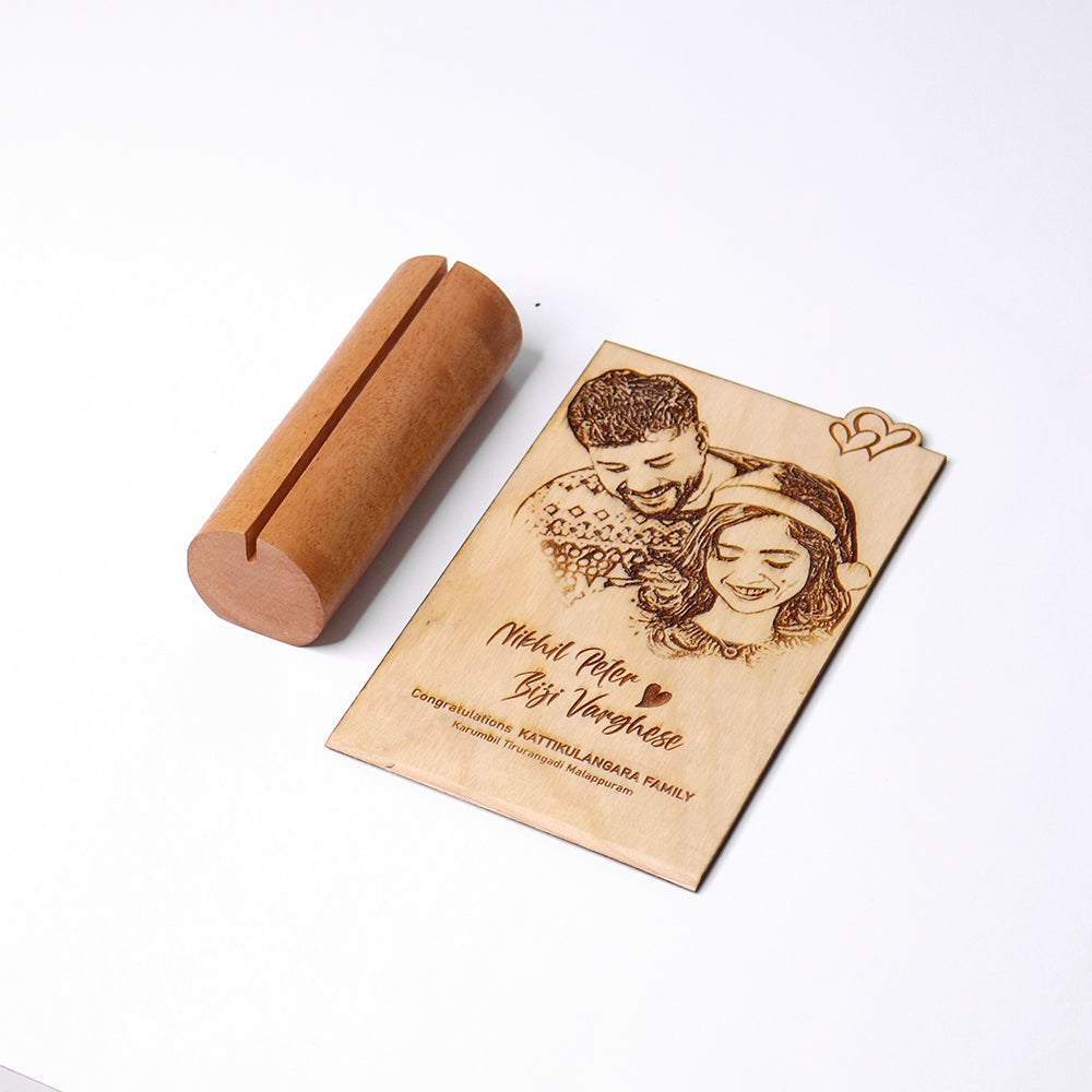 Laser Engraved Couple Photo Frame – Orbiz Creativez