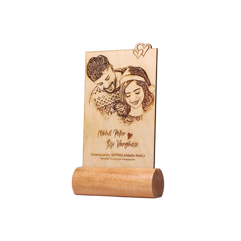 Laser Engraved Couple Photo Frame – Orbiz Creativez